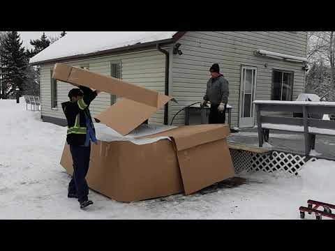 Watch a Hot Tub Delivery & Installation in UNDER 2 Minutes!