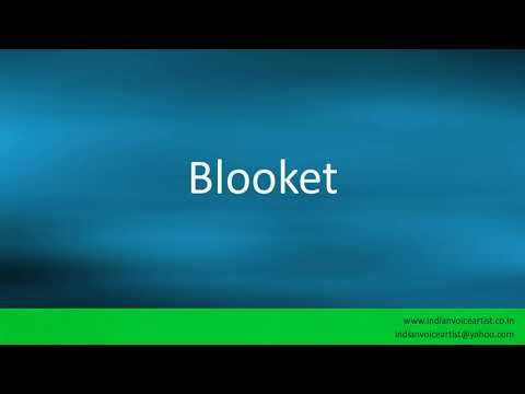 How to pronounce "Blooket".