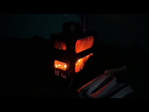Spectacular Flame Burning at Night - POMOLY T-BRICK MAX