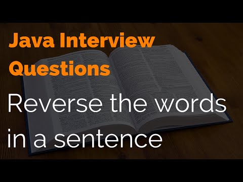 Java Interview Question: Sentence Reverse