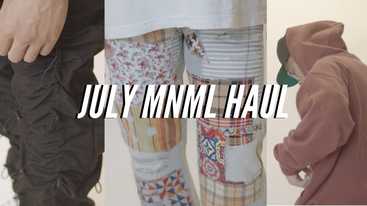 TRYING OUT CRAZY ITEMS FROM MNML LA || JULY MNML HAUL|| MENS STREETWEAR 2021