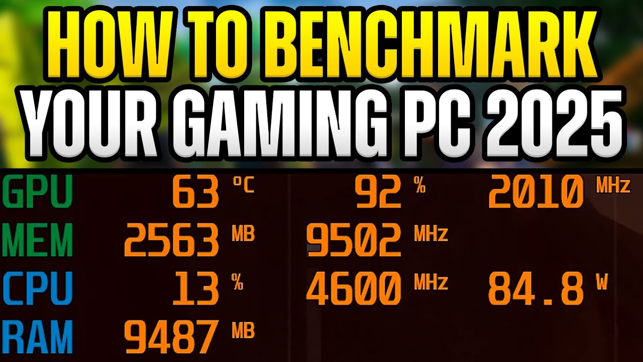 How To Benchmark Your Gaming PC 2025 - MSI Afterburner/Riva Statistic Tuner