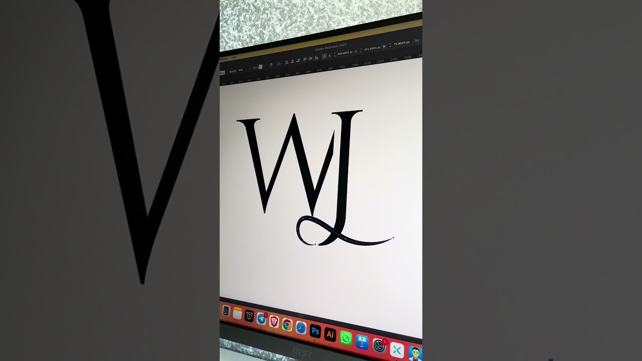 Visual identity with monogram logo design for our follower ⭐️ Order at the link in our profile