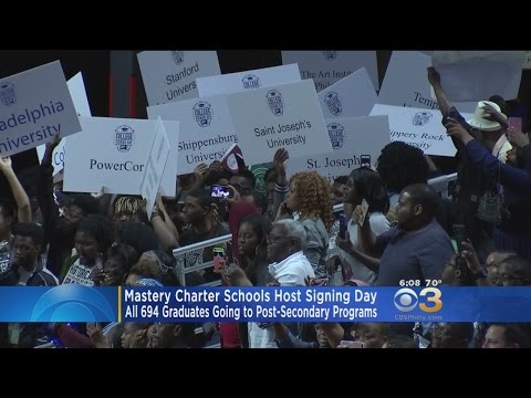 Mastery Charter Schools Host College Signing Day