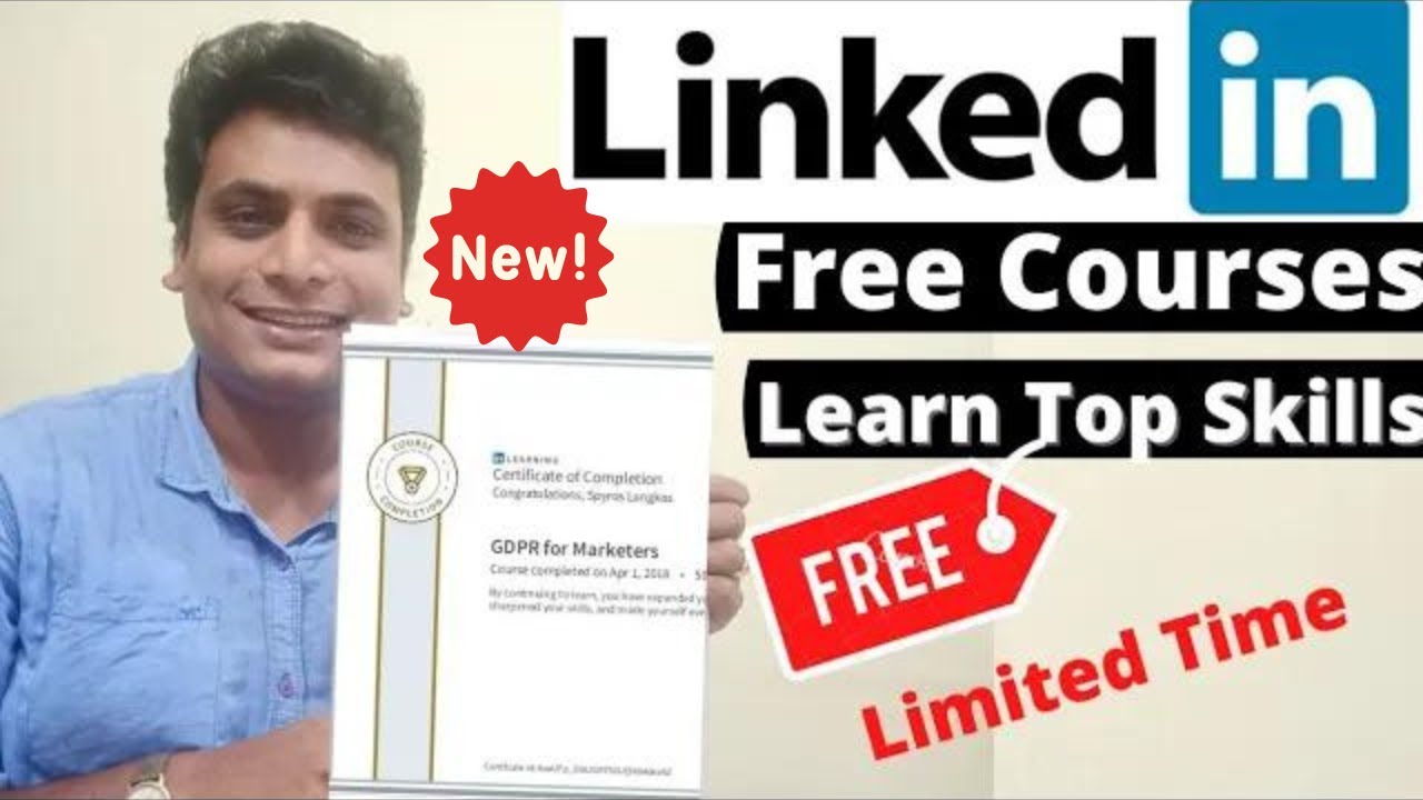 LinkedIn Free Courses With Certificate Python Java JavaScript Data Science Soft Skills C C++ Java