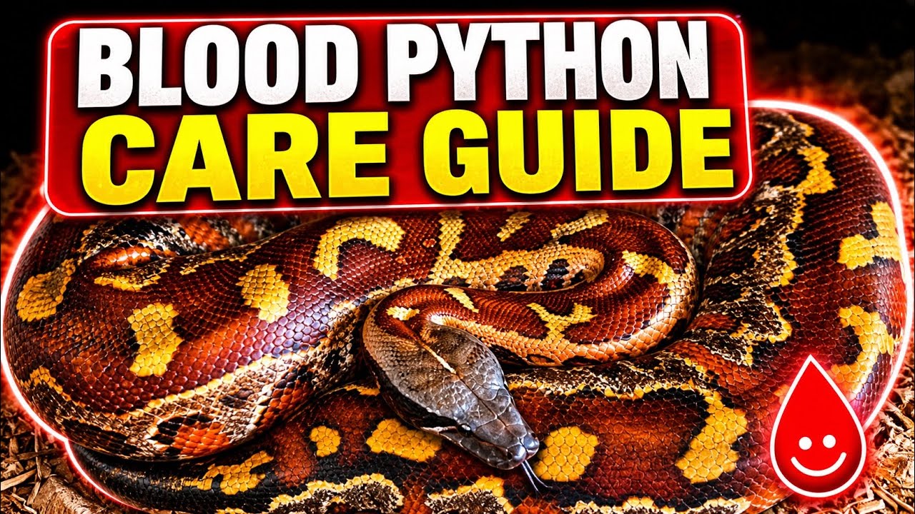 Blood Python Care Guide with Shac Scales