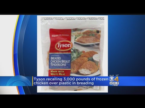 Tyson Foods Recalls 3,000 Pounds Of Frozen Chicken