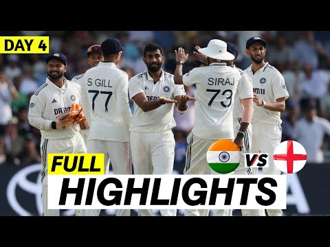 India vs England 1st Test Day 4 Highlights 2025 | IND vs ENG 1st Test Day 4 Highlights 2025