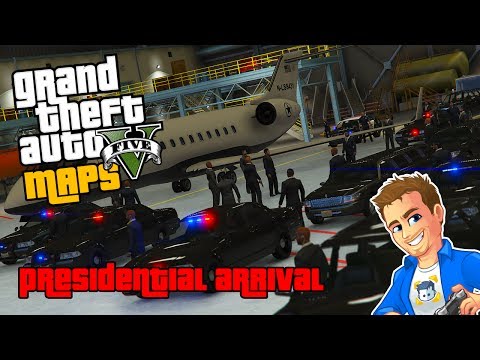 GTA 5 Map Editor Maps - President Arrival At LS Airport | GTA 5 Custom Maps, Map Editor Mod for PC