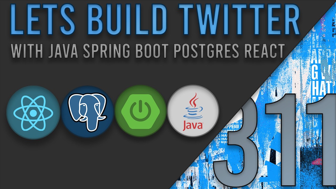Lets Build Twitter From the Ground Up: Episode 311 || Java, Spring Boot, PostgreSQL and React