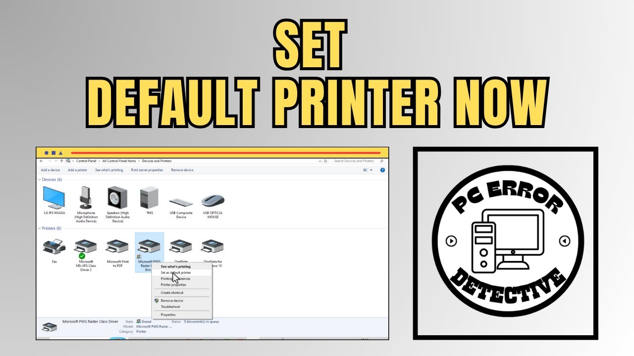 How To Set Printer As Default In Windows 10 - Quick Tutorial