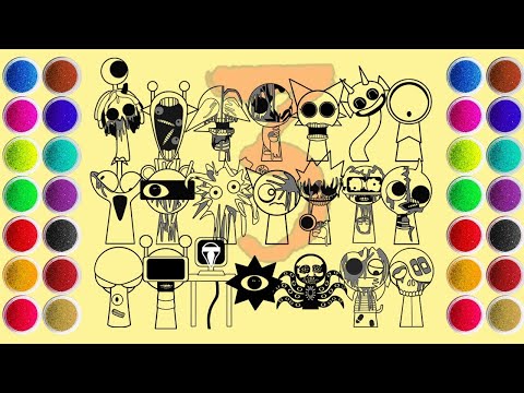 Draw All Sprunki Phase 3 - Oren, Brud, Simon, Wenda, Mr. Sun, Gray, Raddy, Black, Tunner, etc