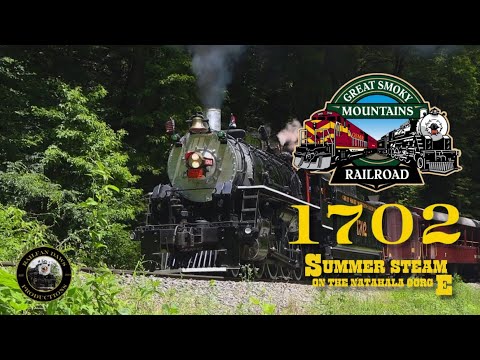 Great Smoky Mountains Railroad 1702: Summer Steam On The Natathala Gorge. June 14, 2025