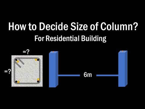 How to Find Size of Column for G+1 Storey Residential Building? | Civil Engineering Videos |