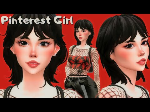 CREATE A SIM! Pinterest Girl + CC Download - The Sims 4