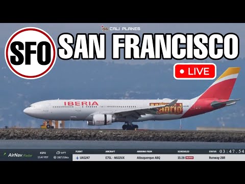 KSFO LIVE | JUNE 26, 2025 | SAN FRANCISCO AIRPORT PLANE SPOTTING LIVE IRL