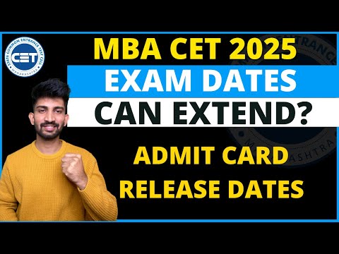 Mba cet Exam dates can Extend ? | mba cet admit card 2025