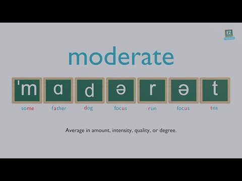 How to pronounce moderate ?