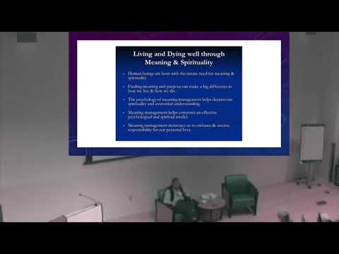 The Spiritual Aspect of Meaning Therapy | 8 | Dr. Paul Wong | Royal Ottawa Mental Health Institute