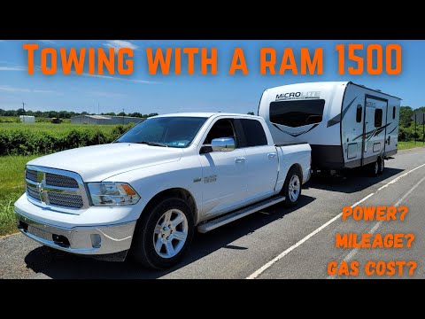 Towing a 25' RV Travel Trailer with a 2017 Ram 1500 Half Ton Truck - Gas, Mileage, and Overview