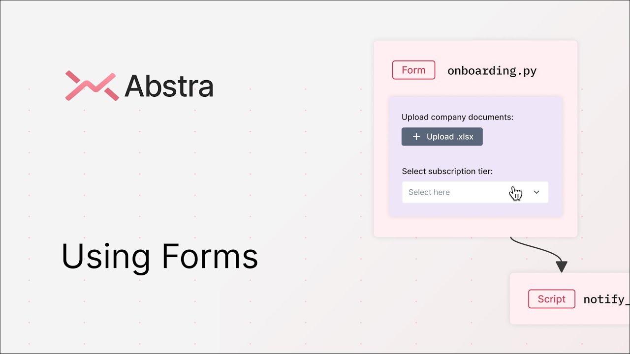 Using Forms | Abstra Workflows