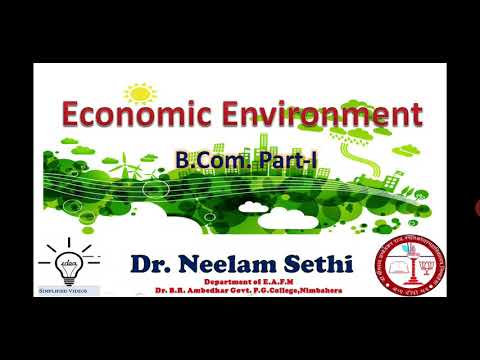 Economic Environment (Meaning and factors)