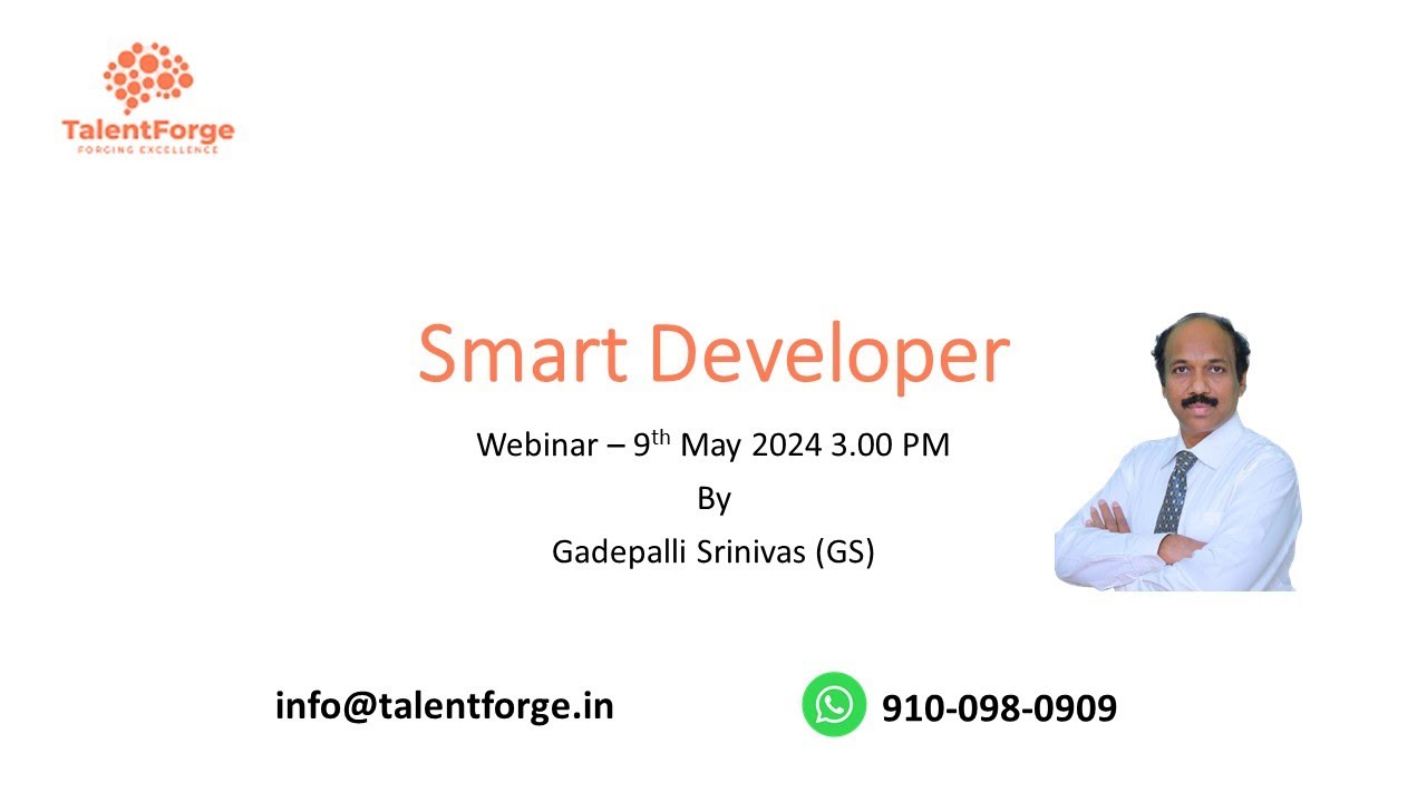 Smart Developer Webinar