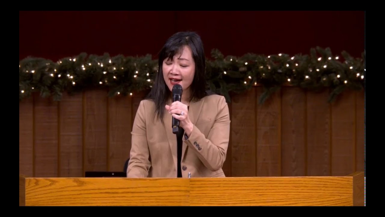 Grace Chung sings He's Always Been Faithful. 1/3/2021 at Grace Community Church