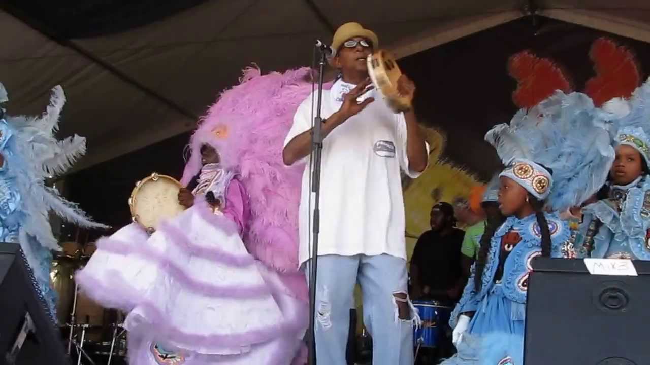 Jazz Fest 2013 Creole Wild West led by Big Chief Walter Cook