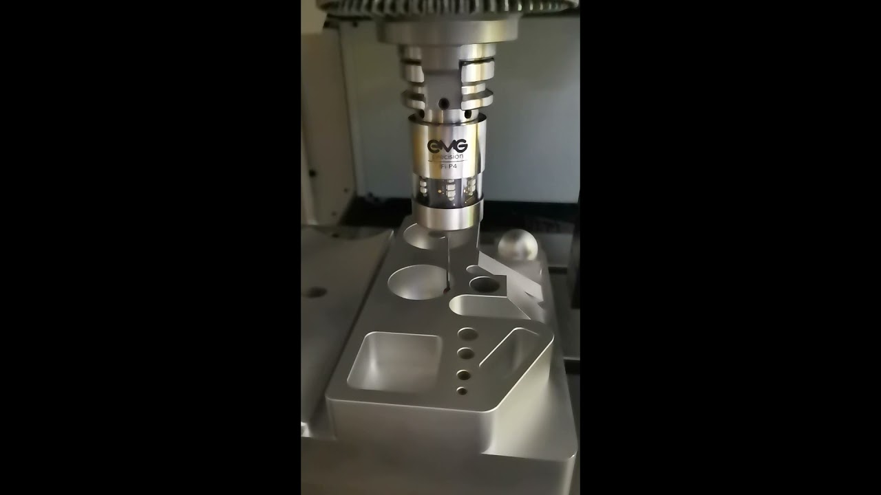 Taculus IFi P4 CNC Digitizing Touch Probe in Action on a machining center