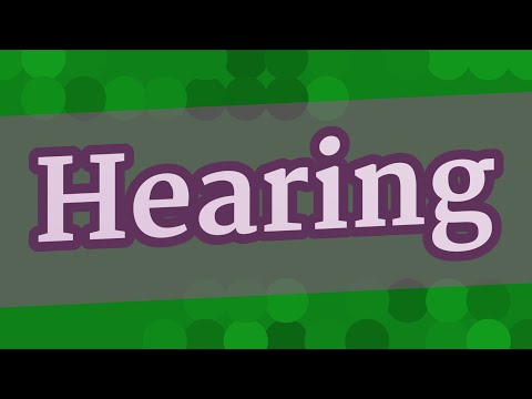 HEARING pronunciation • How to pronounce HEARING