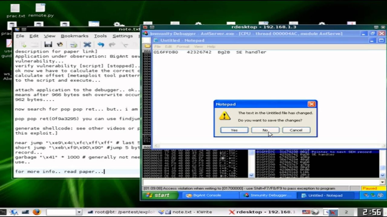 Hacker Course - Remote buffer overflow tutorial (Advanced)