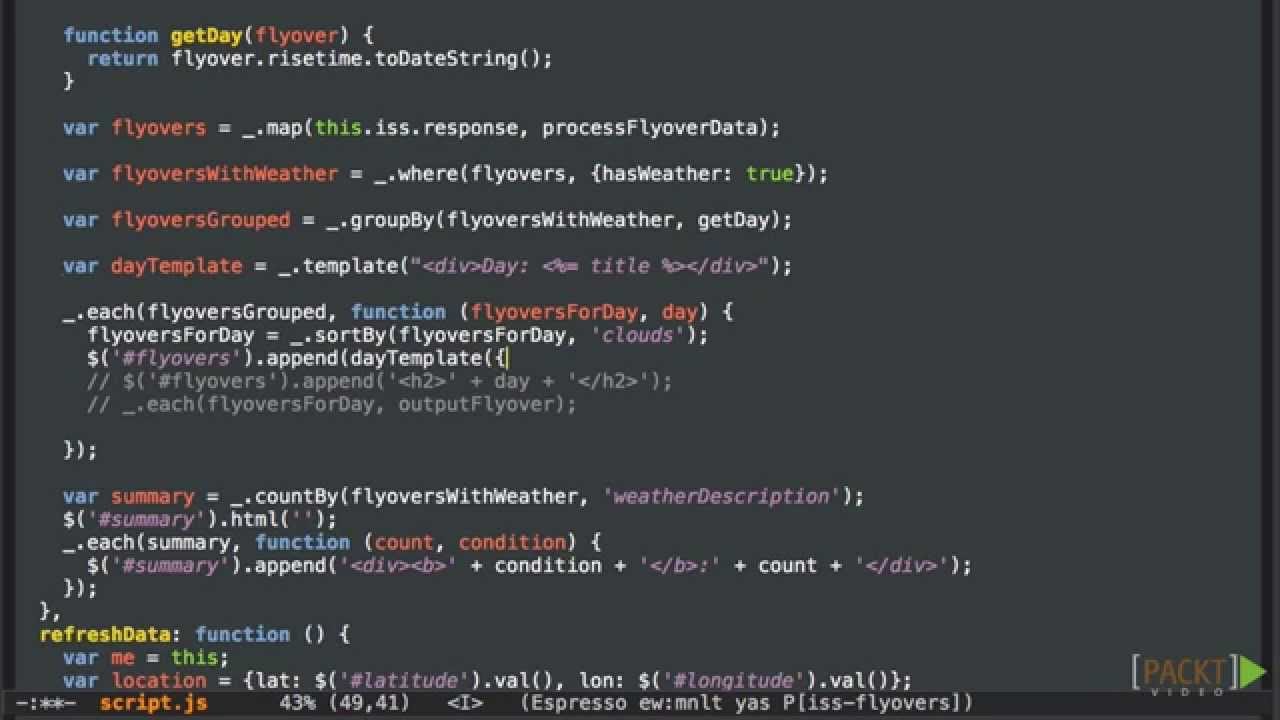 Rapid Underscore.js Tutorial: Templating with Underscore | packtpub.com