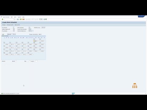 How To Generate Work Schedules in SAP Time Management