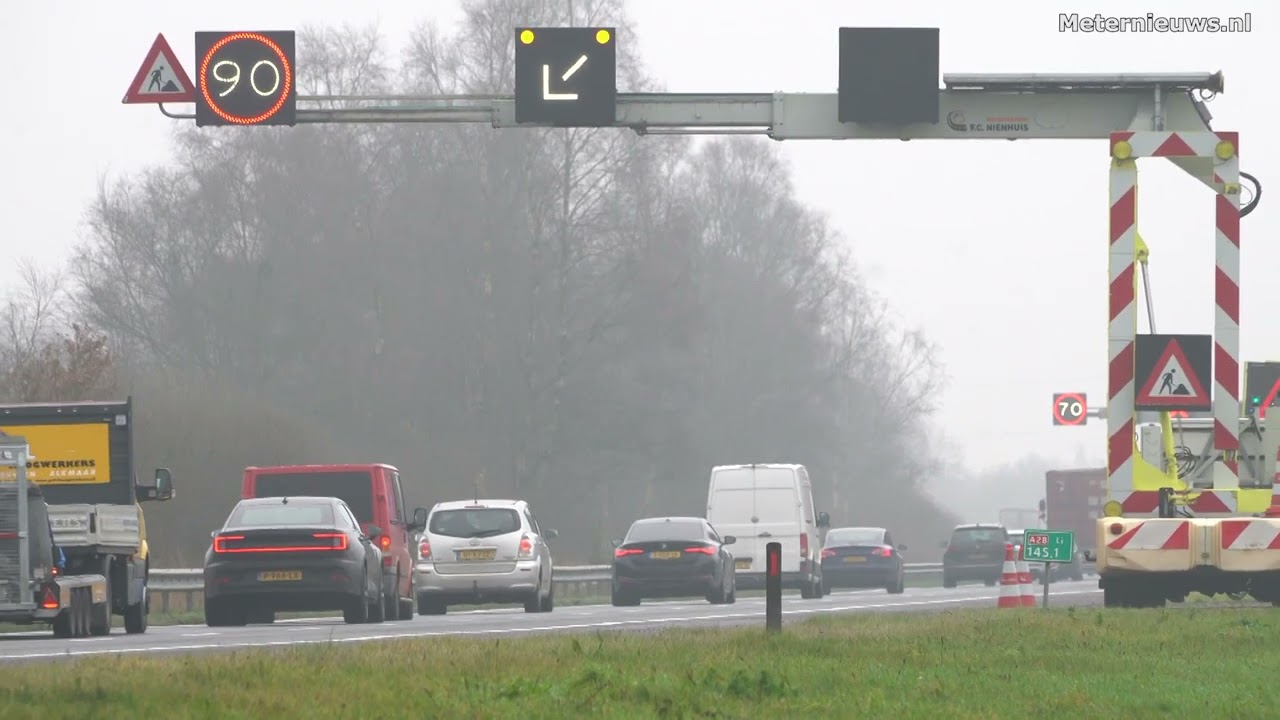 Let op: Filevorming A28 Zuidwolde en Fluitenberg door rijbaan ...
