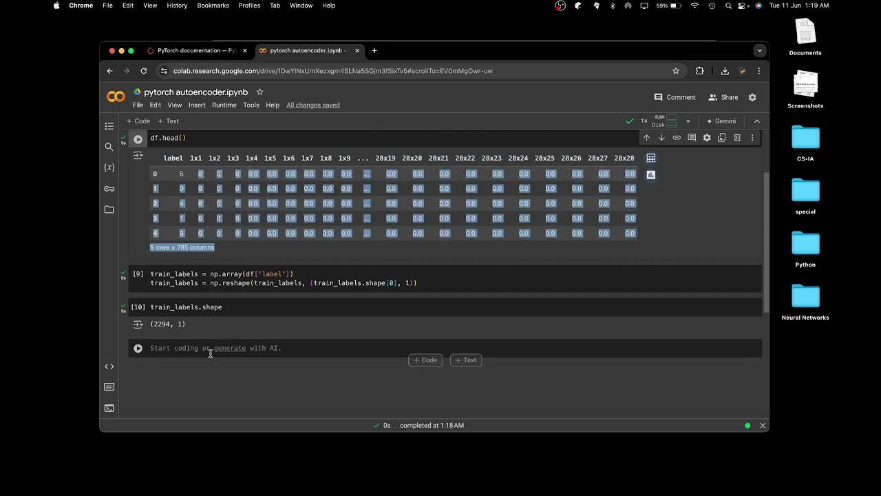 Making an Autoencoder with pytorch