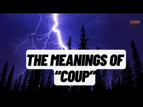 The meanings of COUP in French - all levels
