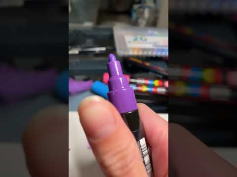 ✨💜How to blen posca paint markers 🎨 ✨#shorts #art #blend #markers #posca #painting #paint #blue