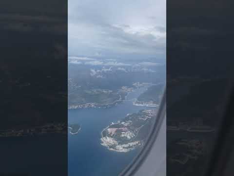 Approaching Dubrovnik airport, Croatia