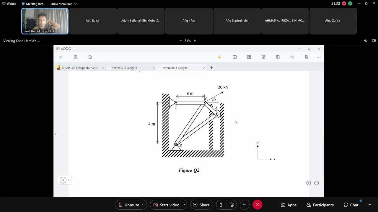 Assignment 5 Trusses Q2