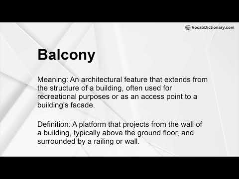 Balcony Meaning
