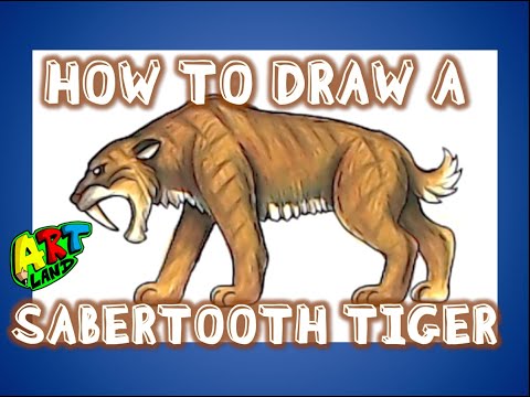 How to Draw a Saber Tooth Tiger Step by Step – I'm Youtuber – Follow my ...