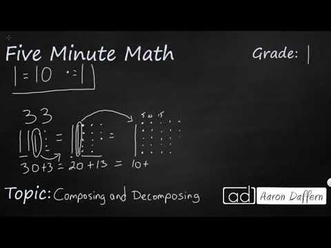 1st Grade Math Composing and Decomposing