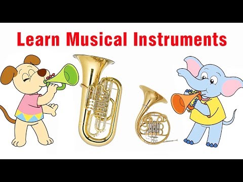 Learn Musical Instruments — The Brass Section | English Vocabluary for Kids and Children