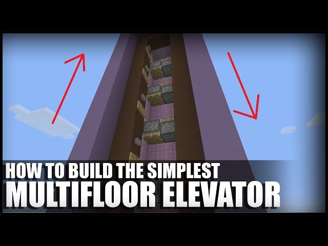 How to make a multi-floor elevator in Minecraft