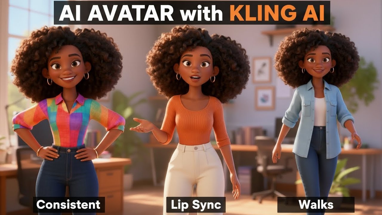 Create 3D AI Avatar That Talks with Kling AI – Pixar Style Animation Tutorial