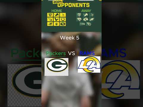 2024-2025 Packers Schedule Predictions #shorts