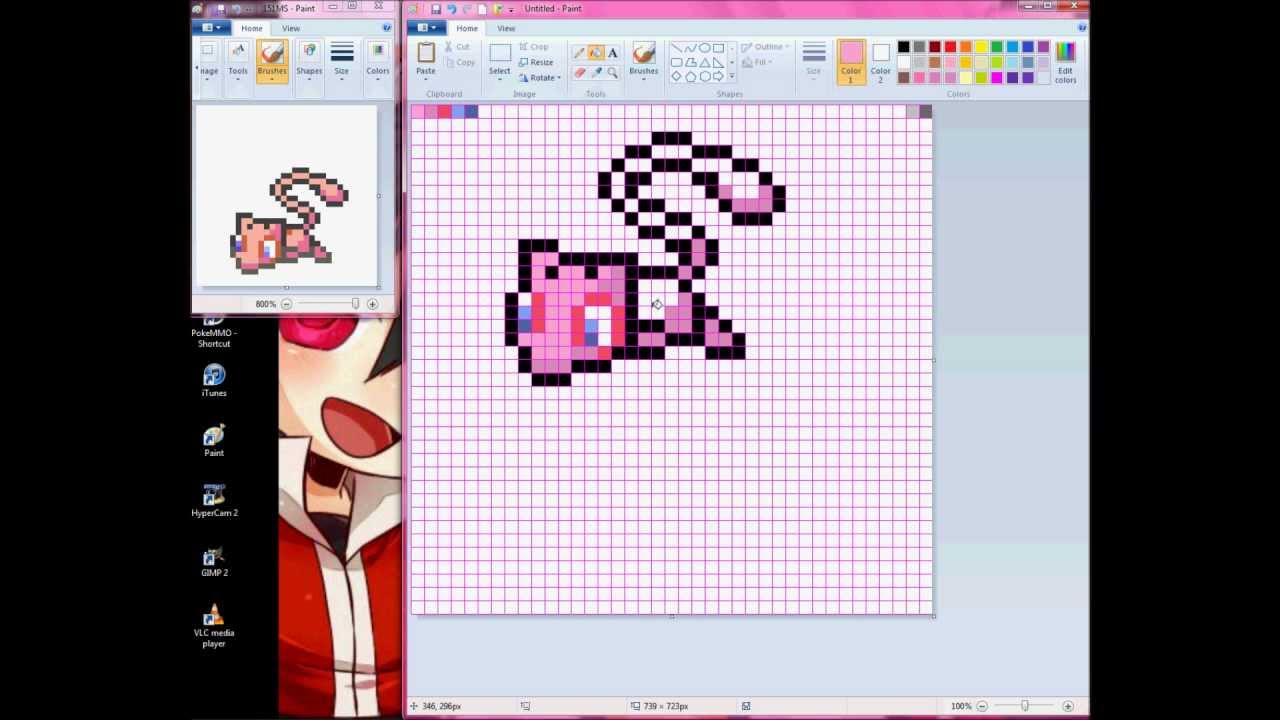 Perler bead designs- Articuno, Zapdos, Moltres, Mewtwo, and Mew