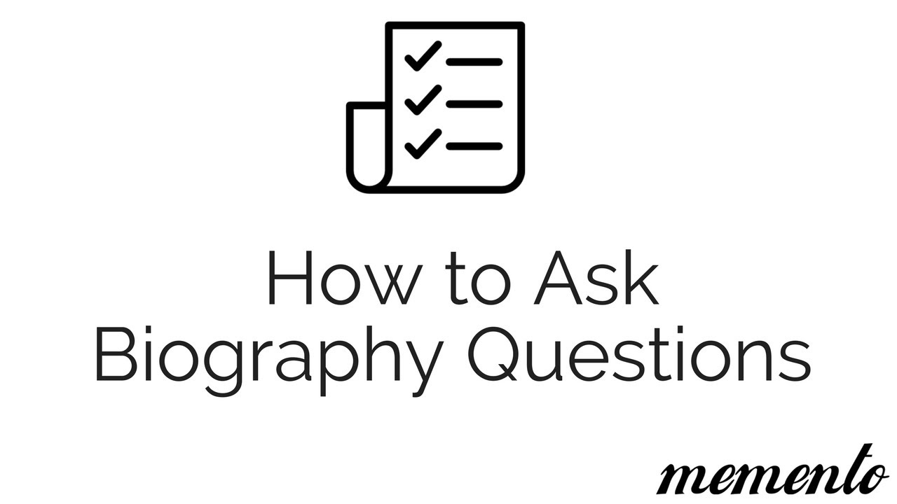 Biography Questions - Sample Interview Questions for Adult Seniors