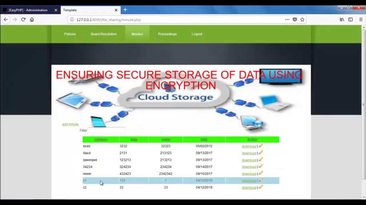 Ensuring Data Security Cloud Computing Projects | Student Projects
